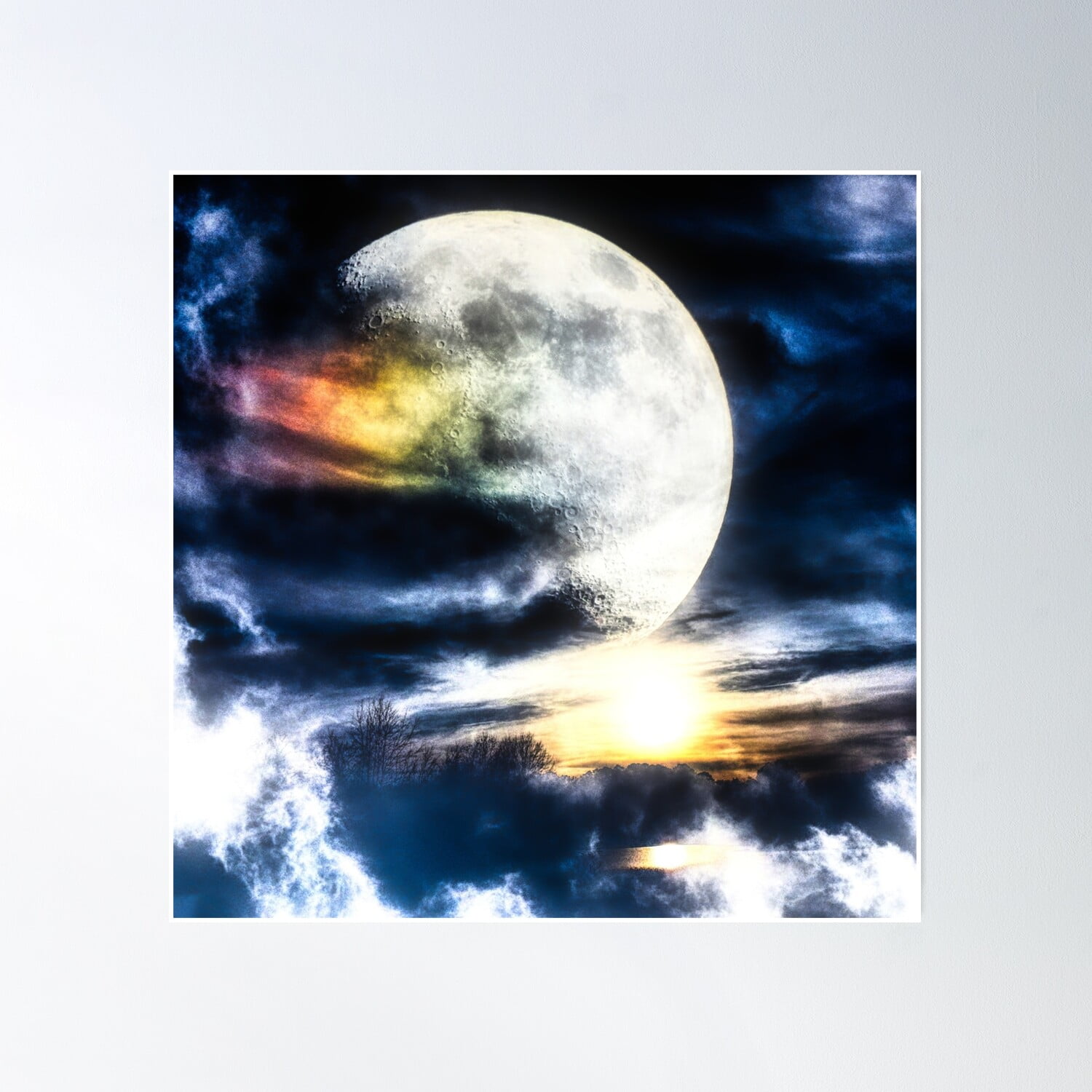 Conjunction Poster Wall Art, Modern Wall Decor, 16x16 UNFRAMED ...