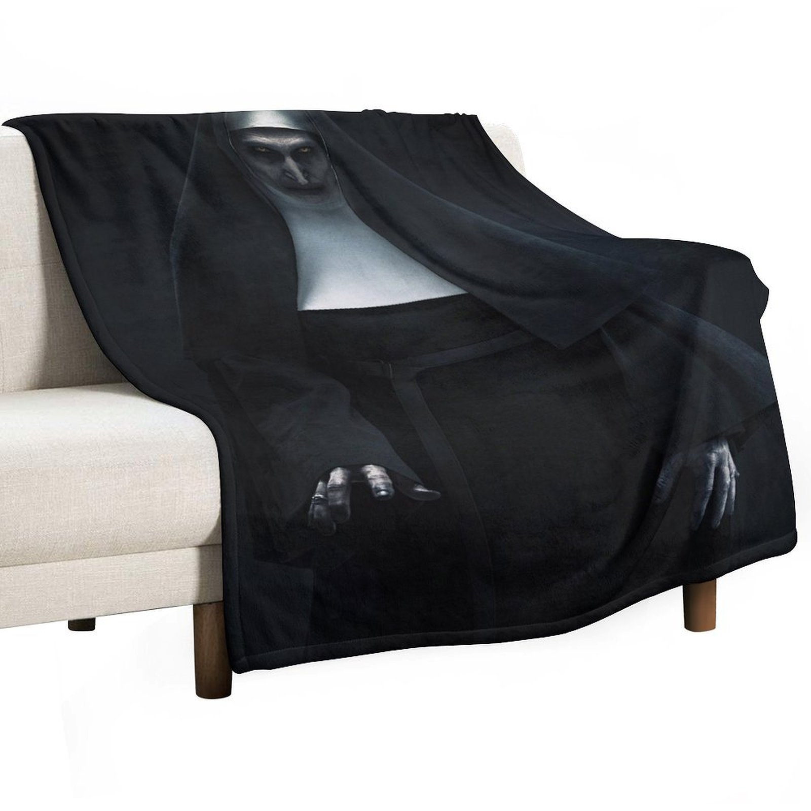 The Conjuring Horror Movie Mystery Nun Luxury Flannel Blanket - Super ...