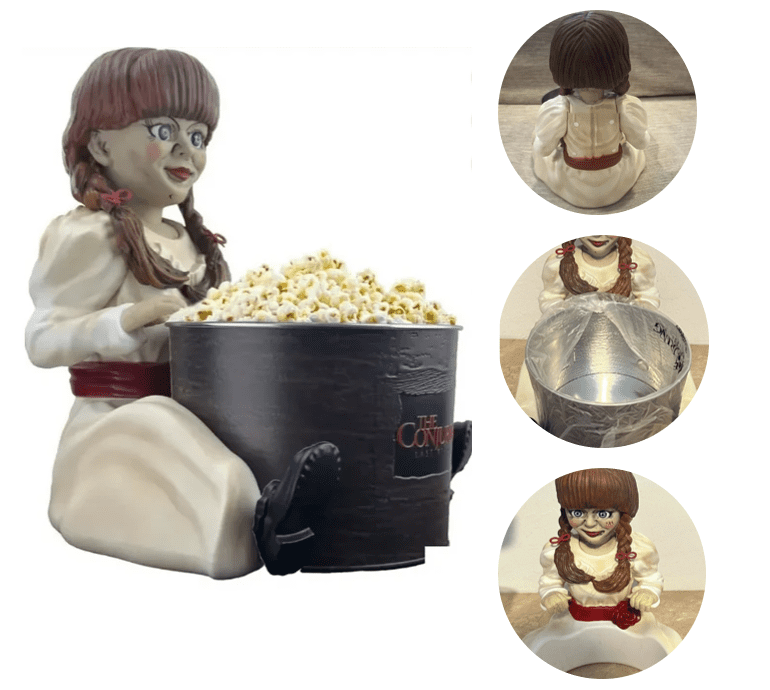 The Conjuring Last Rites Annabelle Popcorn Bucket, 9.84" Resin, Ideal ...