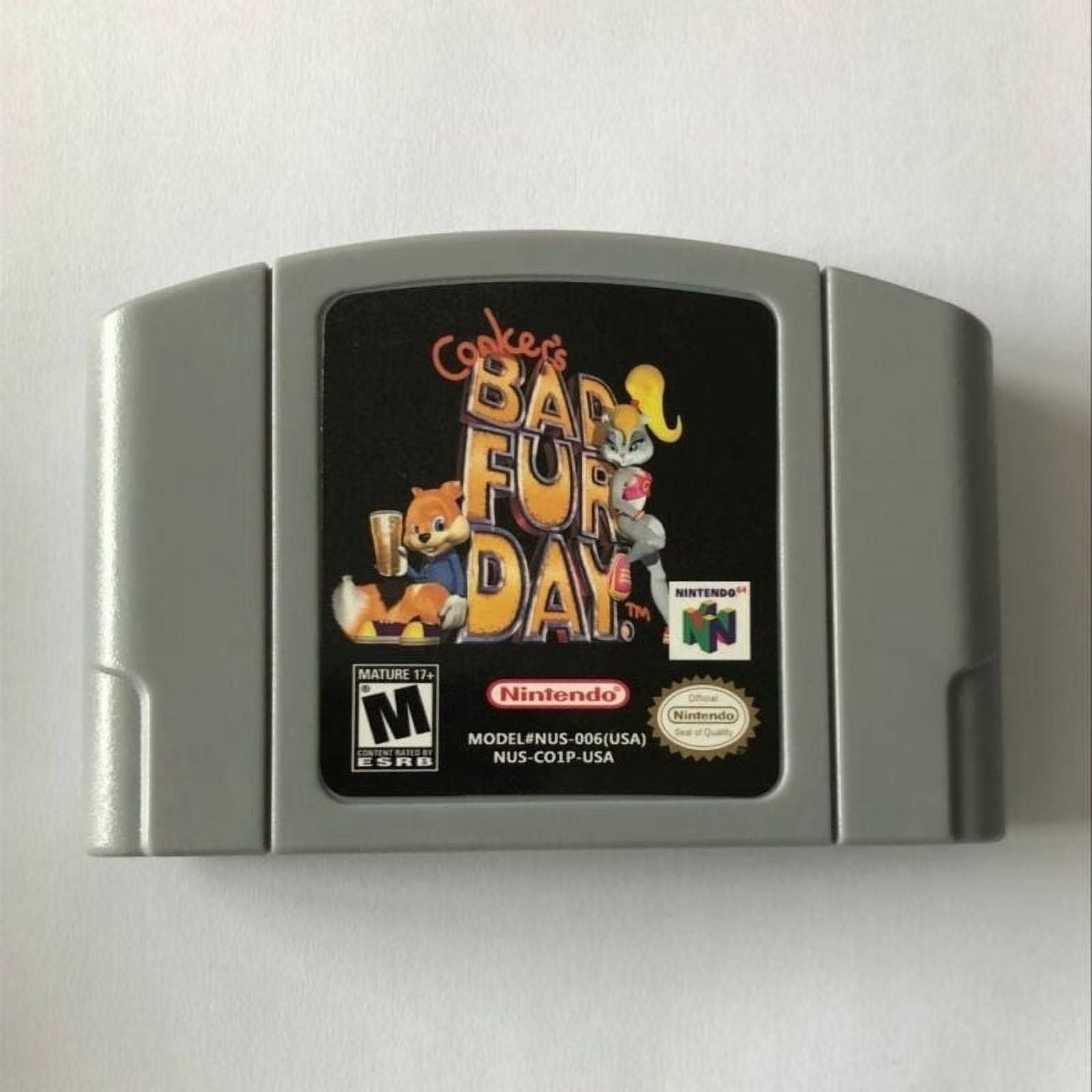 Conkers Bad Fur Day N64 Cartridge Card for N64 Console - Walmart.com