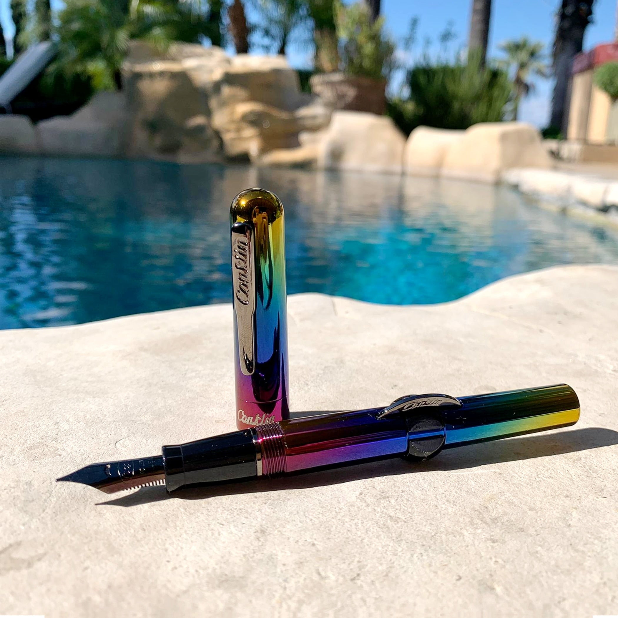 Conklin Mark Twain Crescent Filler Limited Edition Rainbow Fountain Pen ...