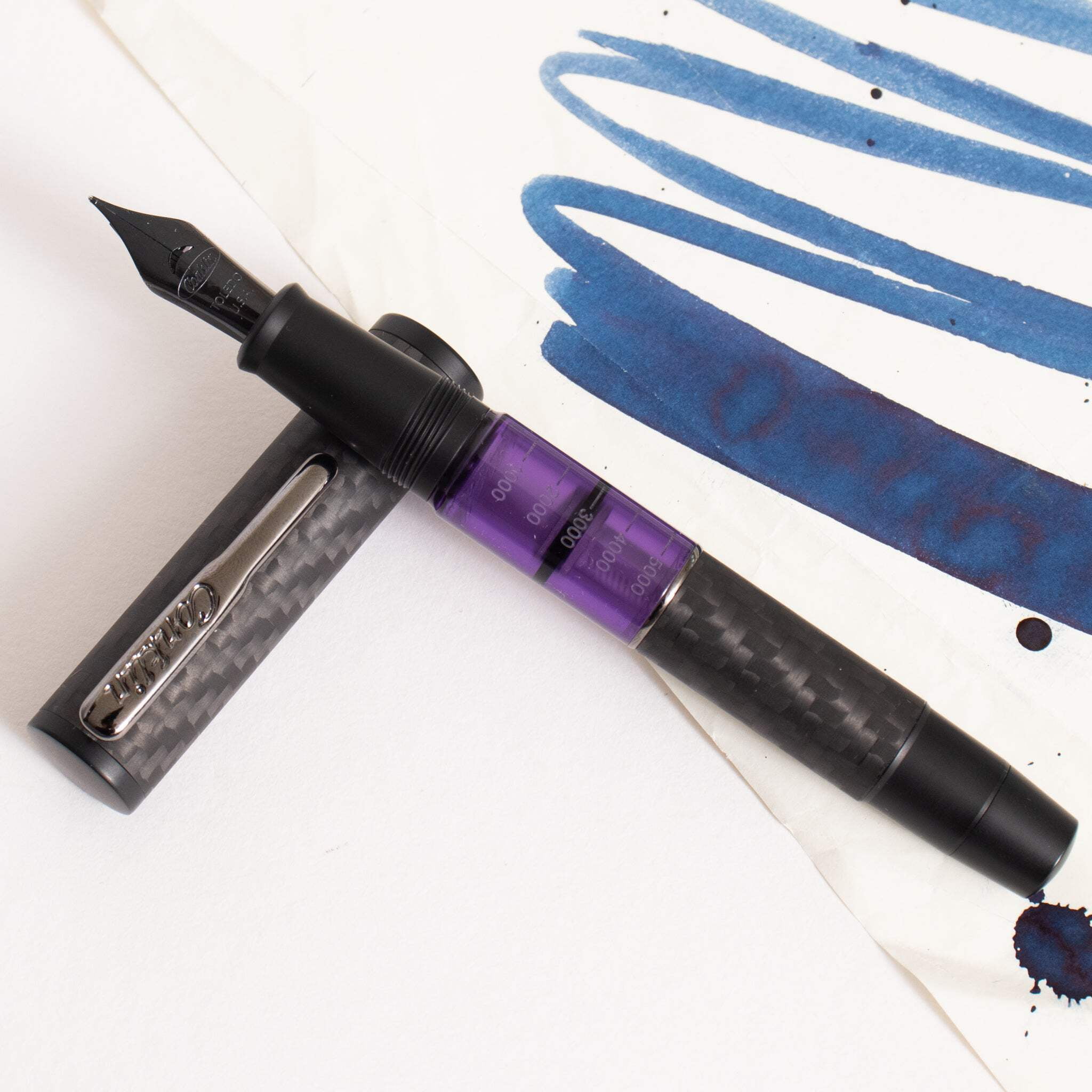 Conklin Word Gauge Carbon Stealth Fountain Pen - Purple - Walmart.com