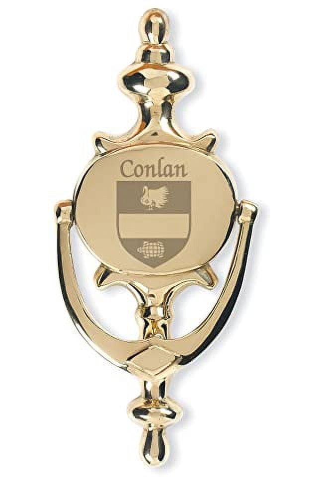 Conlan Irish Coat of Arms Brass Door Knocker - Walmart.com
