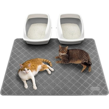 GORILLA GRIP Cat Litter Mat, Water Resistant, Traps Mess, Easy Clean ...