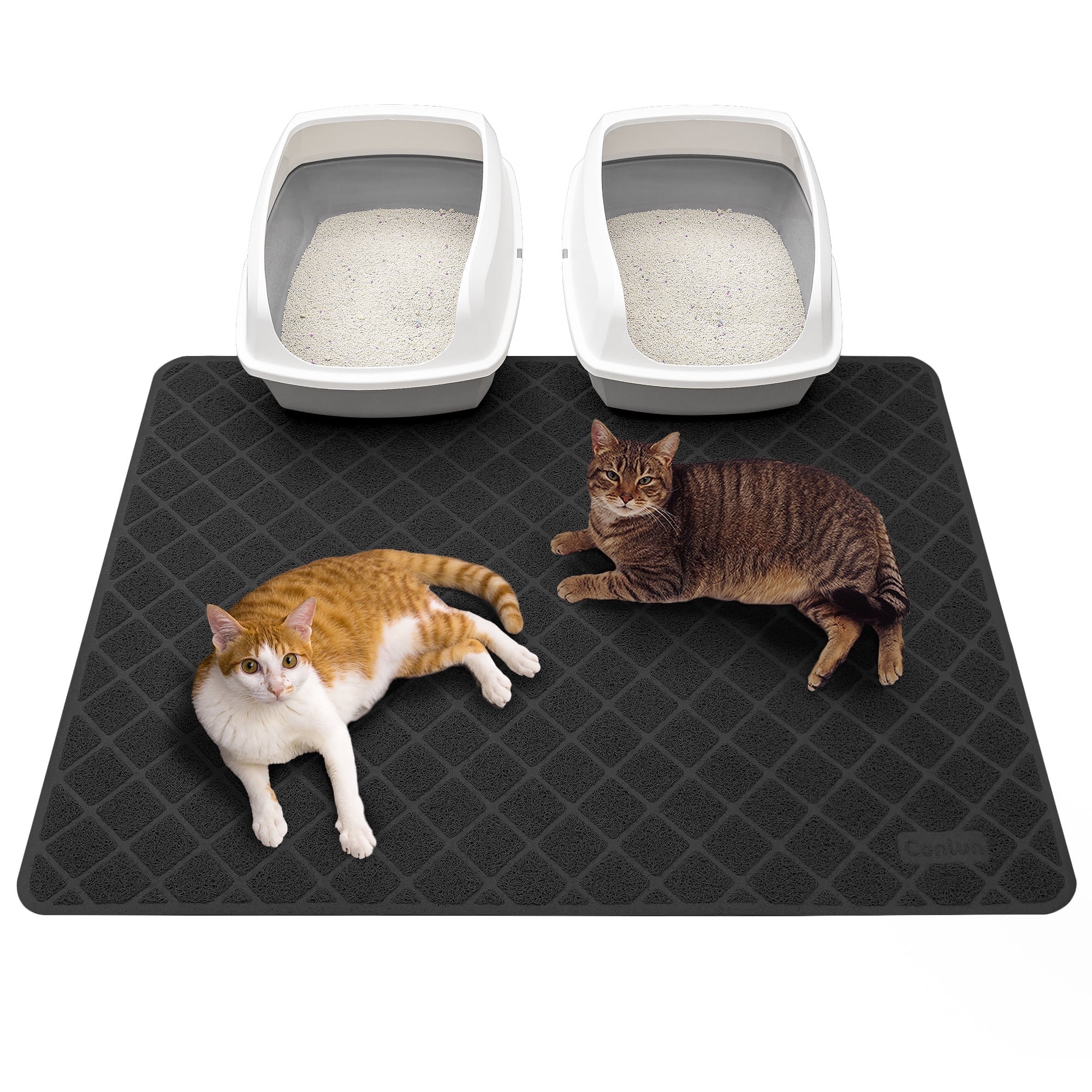 "Conlun Large Cat Litter Mat, 47"" x 35"", Durable PVC, Non-Slip ...