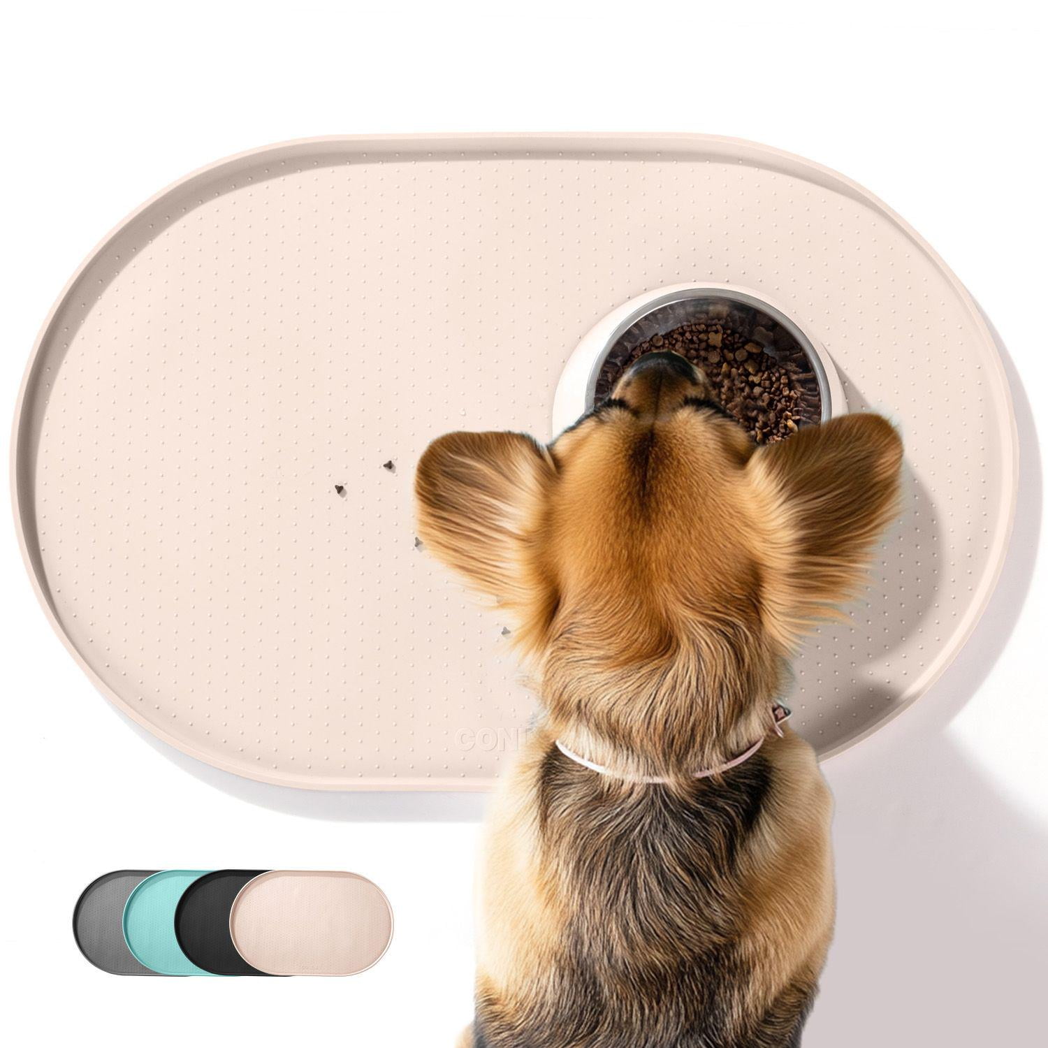 Conlun Dog Food Mat,BPA-Free Silicone Pet Food Mats for Floor ...