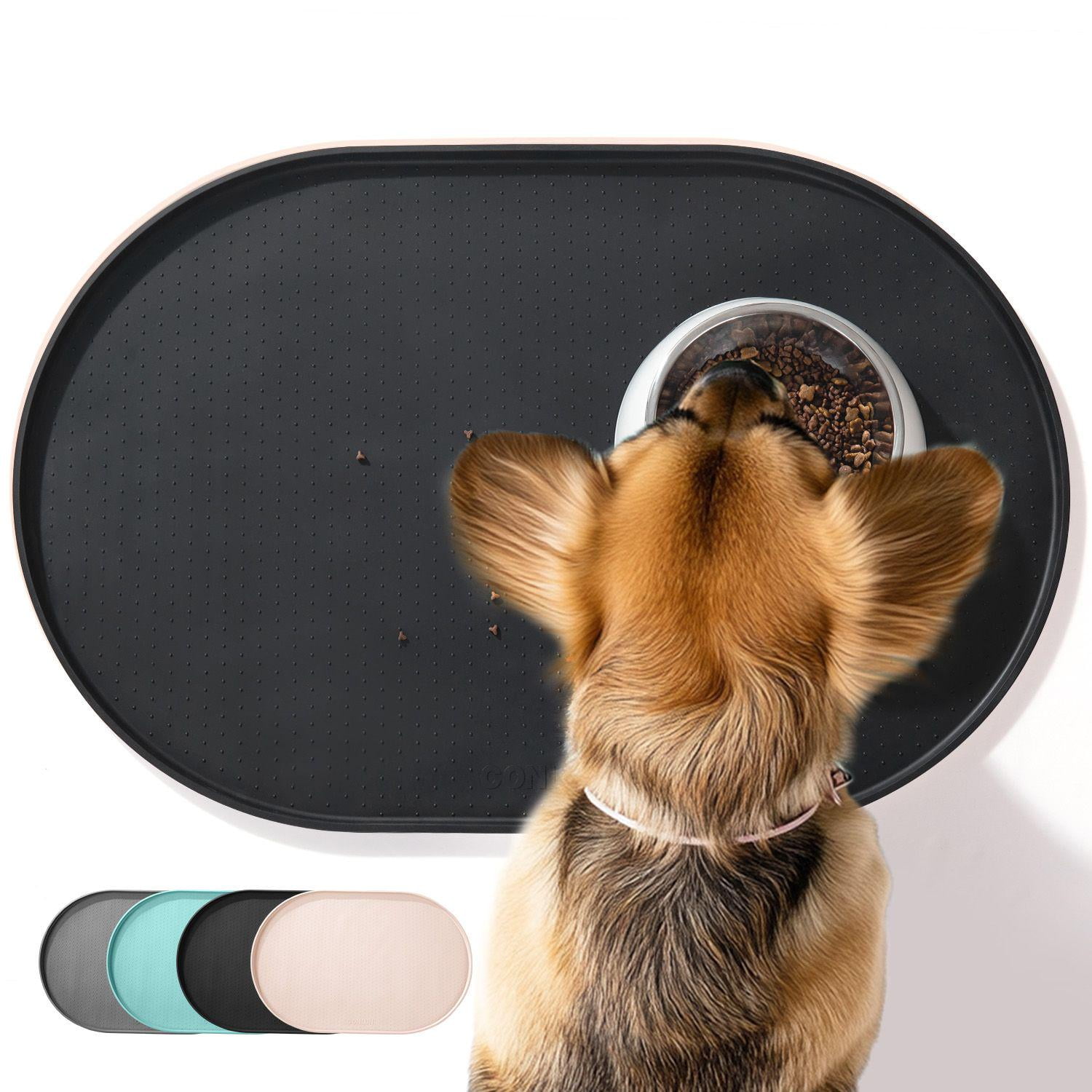 Conlun Dog Food Mat,BPA-Free Silicone Pet Food Mats for Floor ...