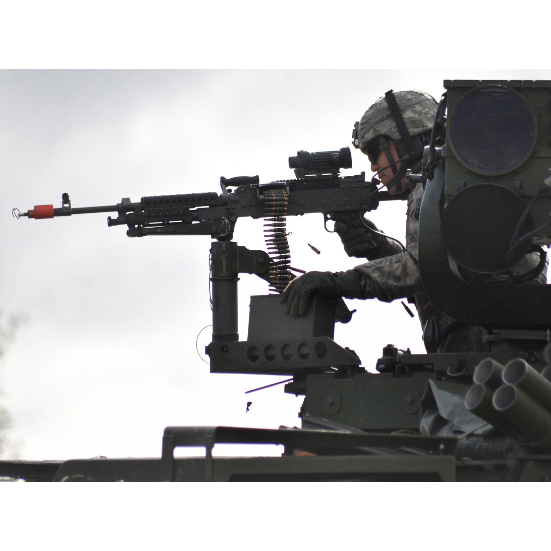 Connaher Military USA M127 Stryker Machine Gunner Photo Extra Large XL ...