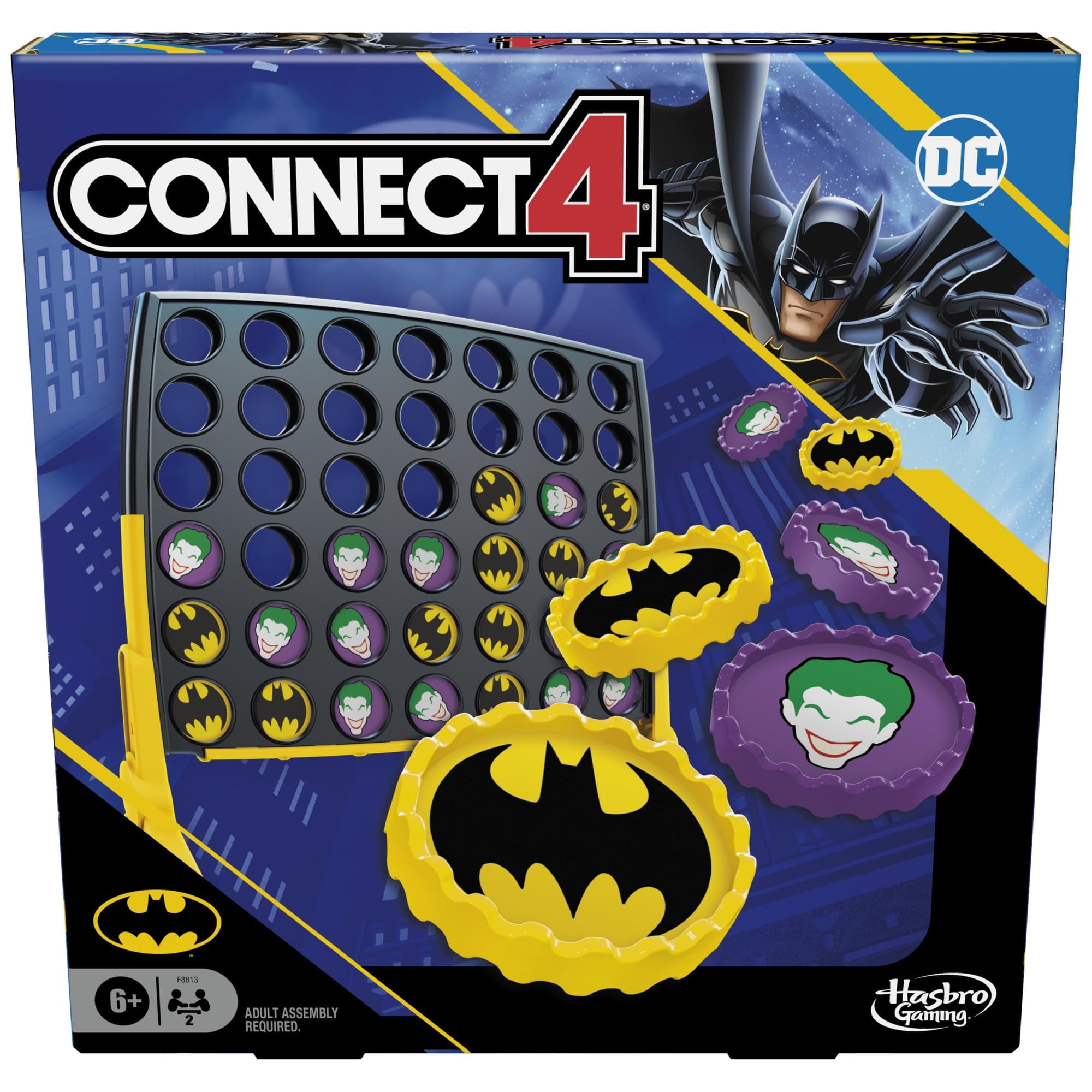 Connect 4 Batman Game | Batman-Themed 4 in a Row Game | Ages 6 and Up ...