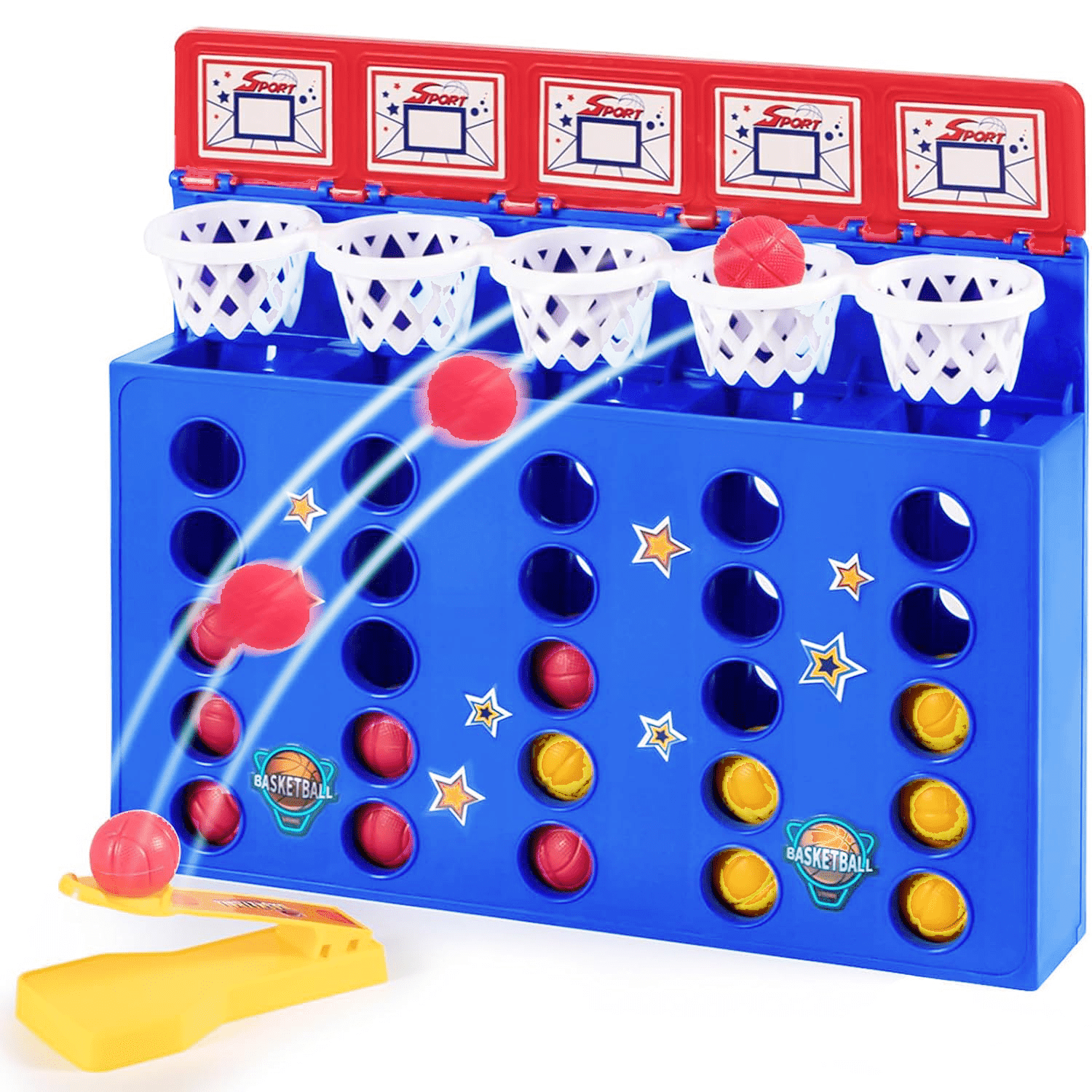 Connect 4 Shots Game,Connect Bouncing Basketballs,Shooting and Bouncing ...