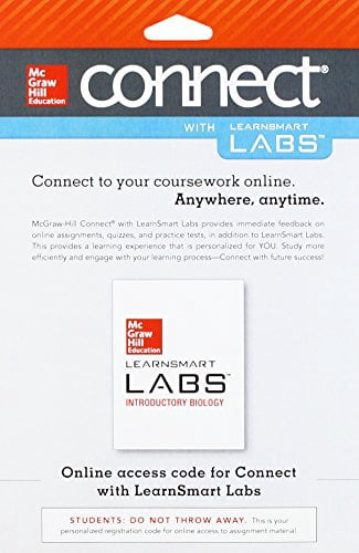 Connect Access Card for LearnSmart Labs Introduction to Biology by ...