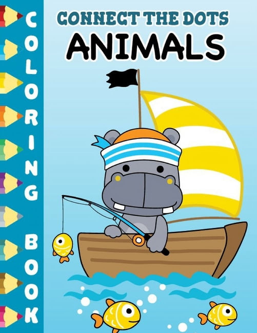 Connect the Dots Animals Coloring Book: Cute Dinosaur Animals, Zoo ...