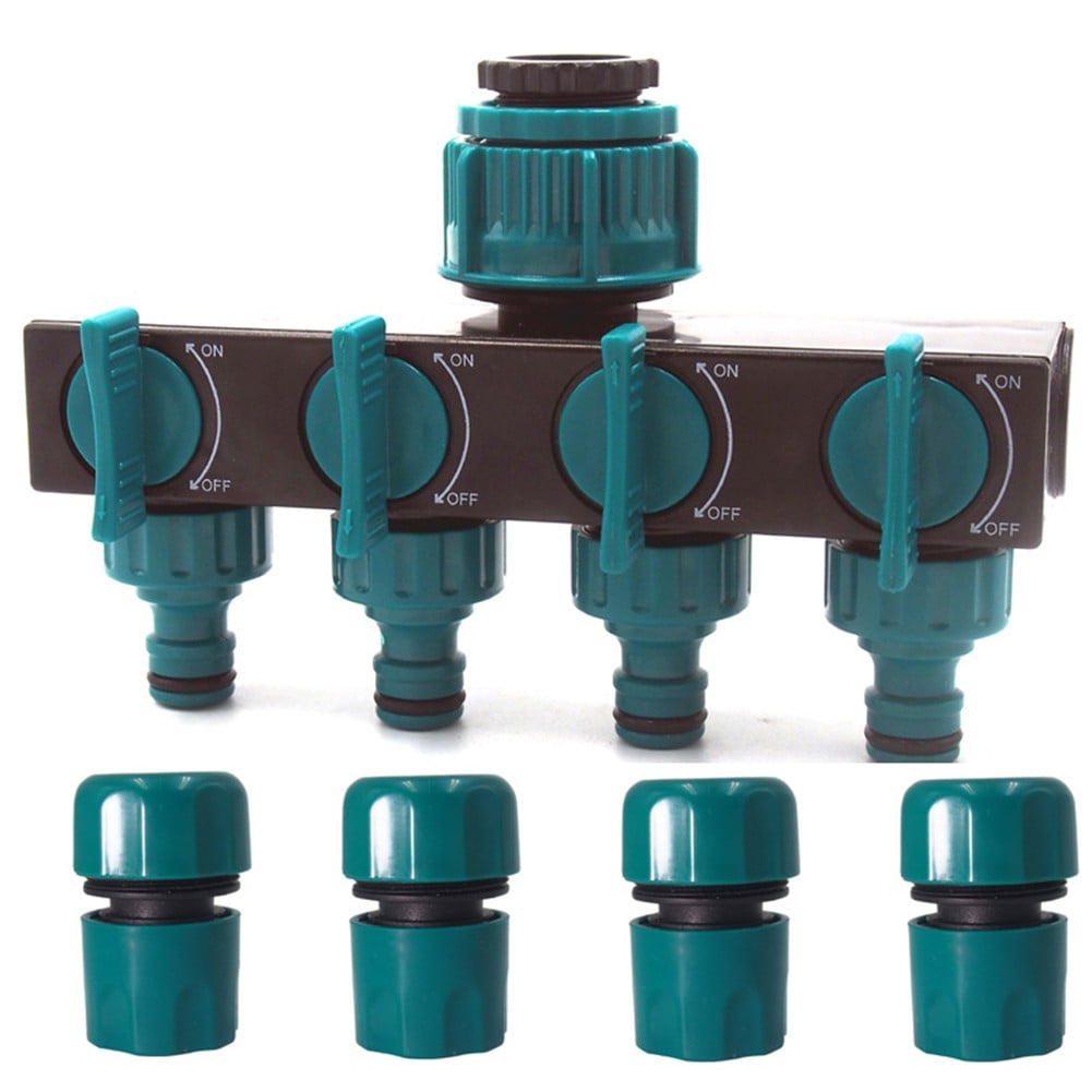 Connect Multiple Devices Four Way Faucet Water Separator for Garden ... Connect Multiple Devices Four Way Faucet Water Separator for Garden ...