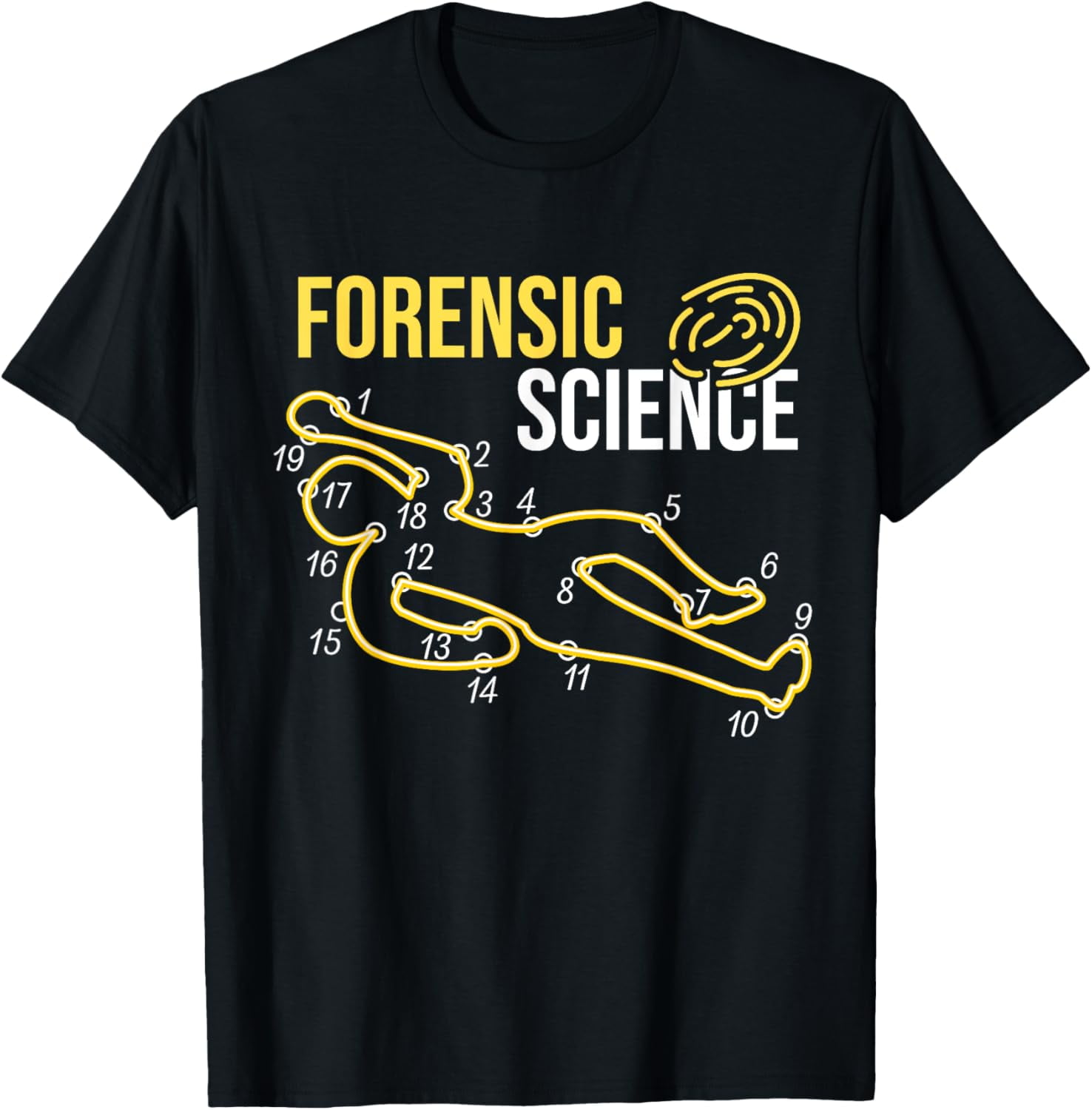 Connect Numbers, Crime Scene Forensic Science T-Shirt - Walmart.com