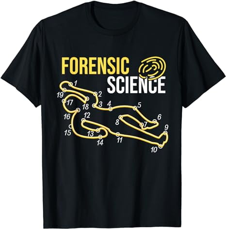 Connect Numbers, Crime Scene Forensic Science T-Shirt - Walmart.com