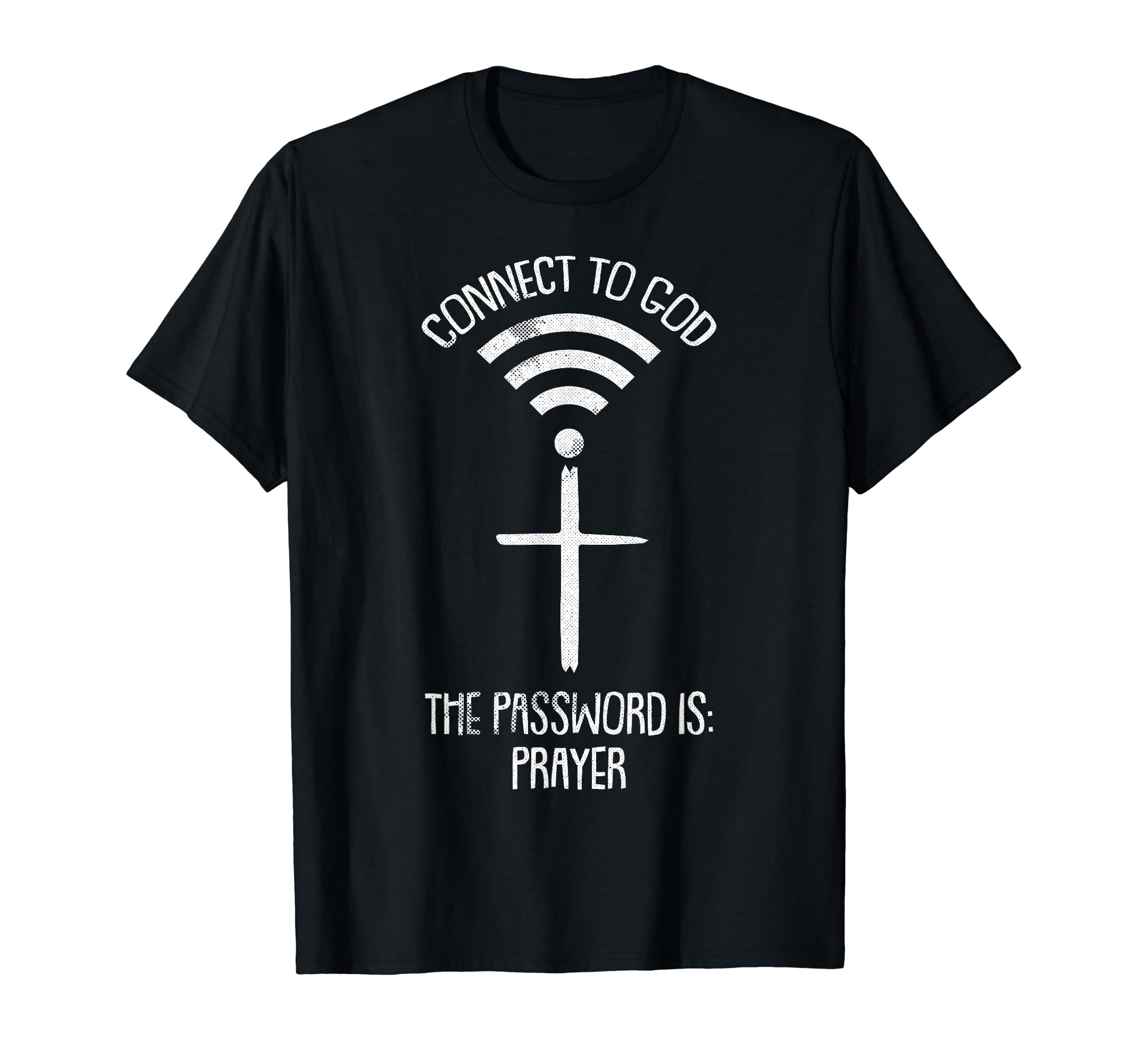 Connect To God The Password Is Prayer Christmas Christian T-Shirt ...