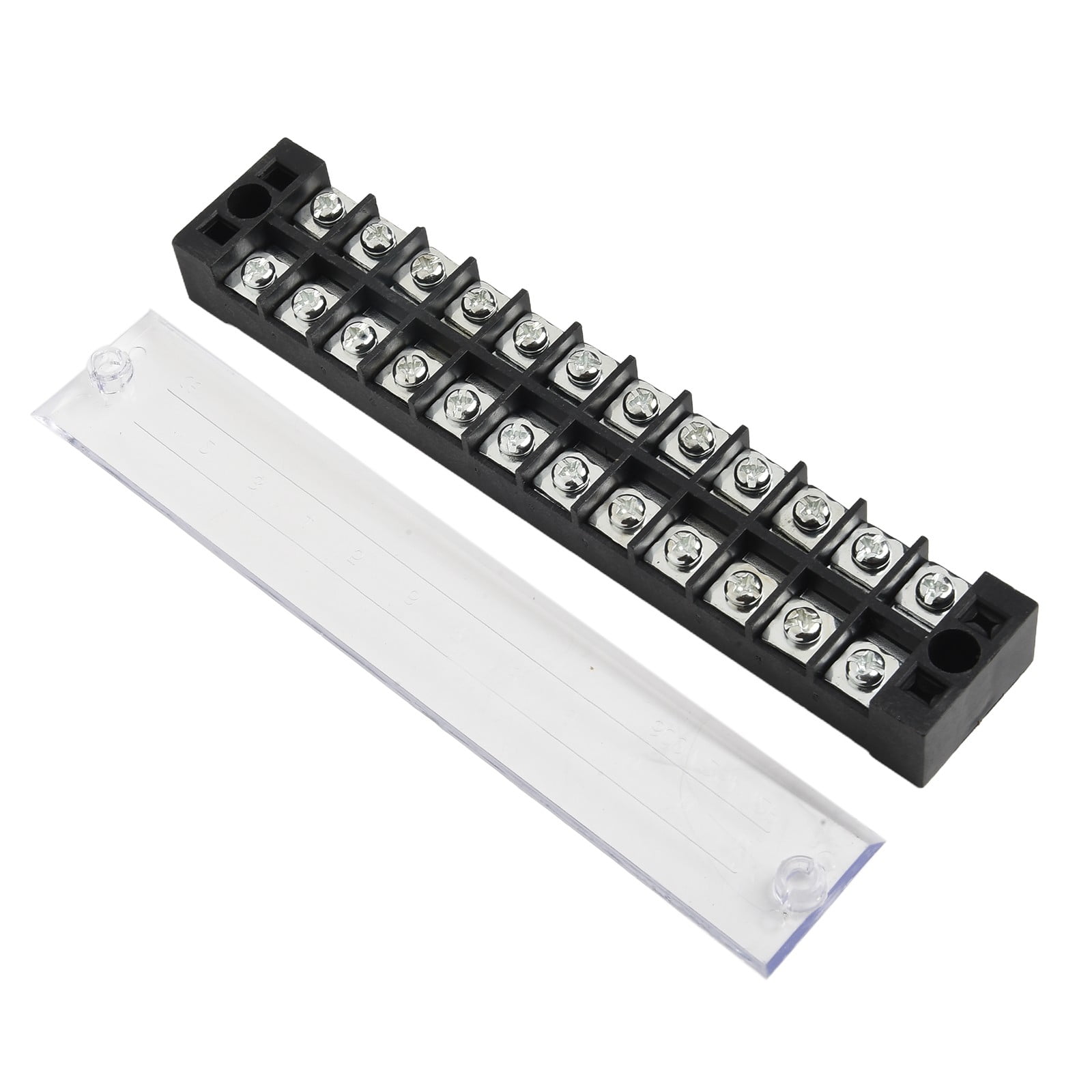 Connect Wires 12 Position Terminal Block 600V 25A Screw Terminal Strip ...