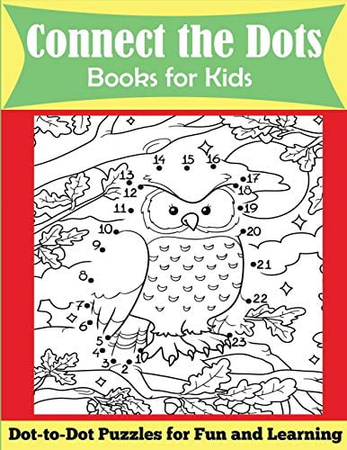 Pre-Owned Connect the Dots Books for Kids: Dot-to-Dot Puzzles for Fun ...