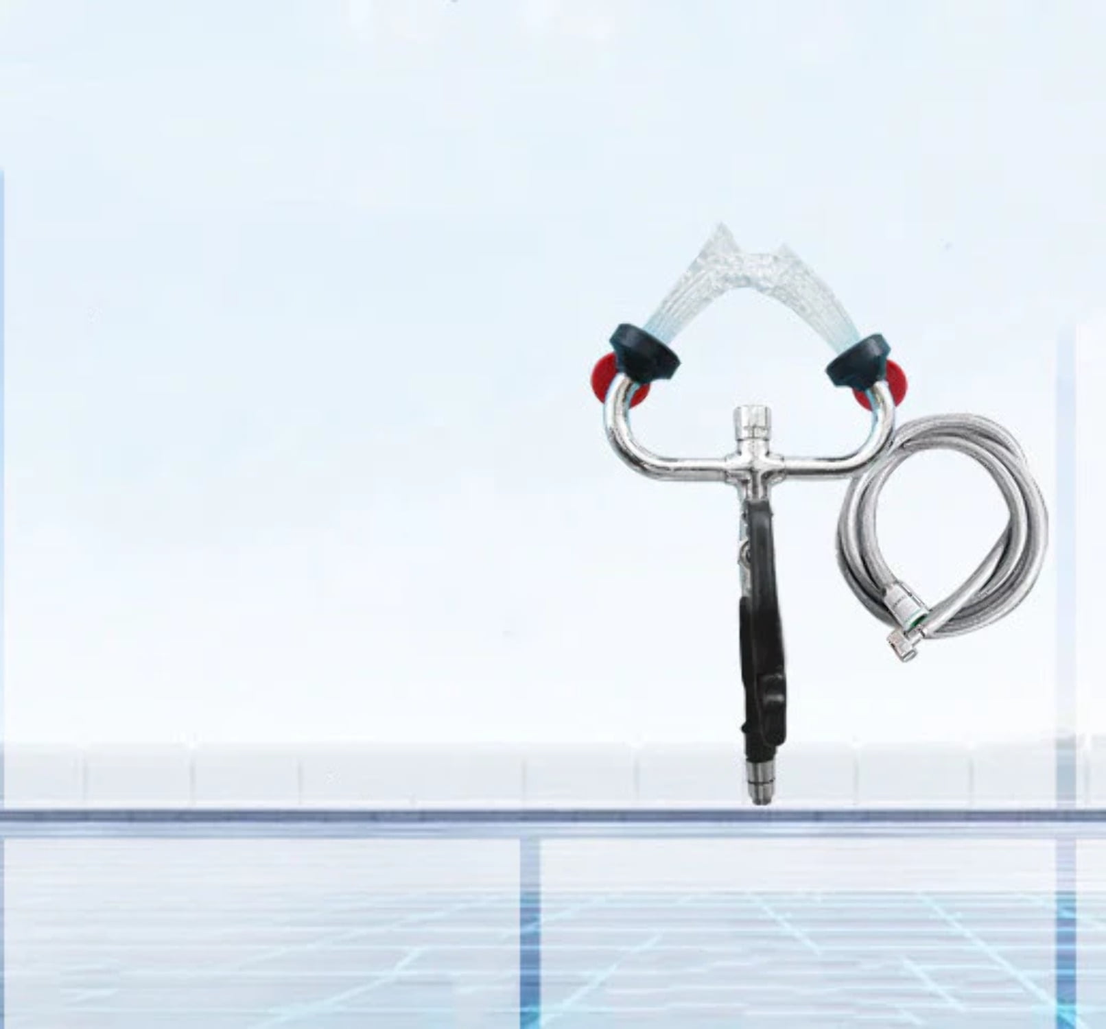 Connected Faucet Eyewash Basin Faucets Wall Mounted Eye Wash Station ...