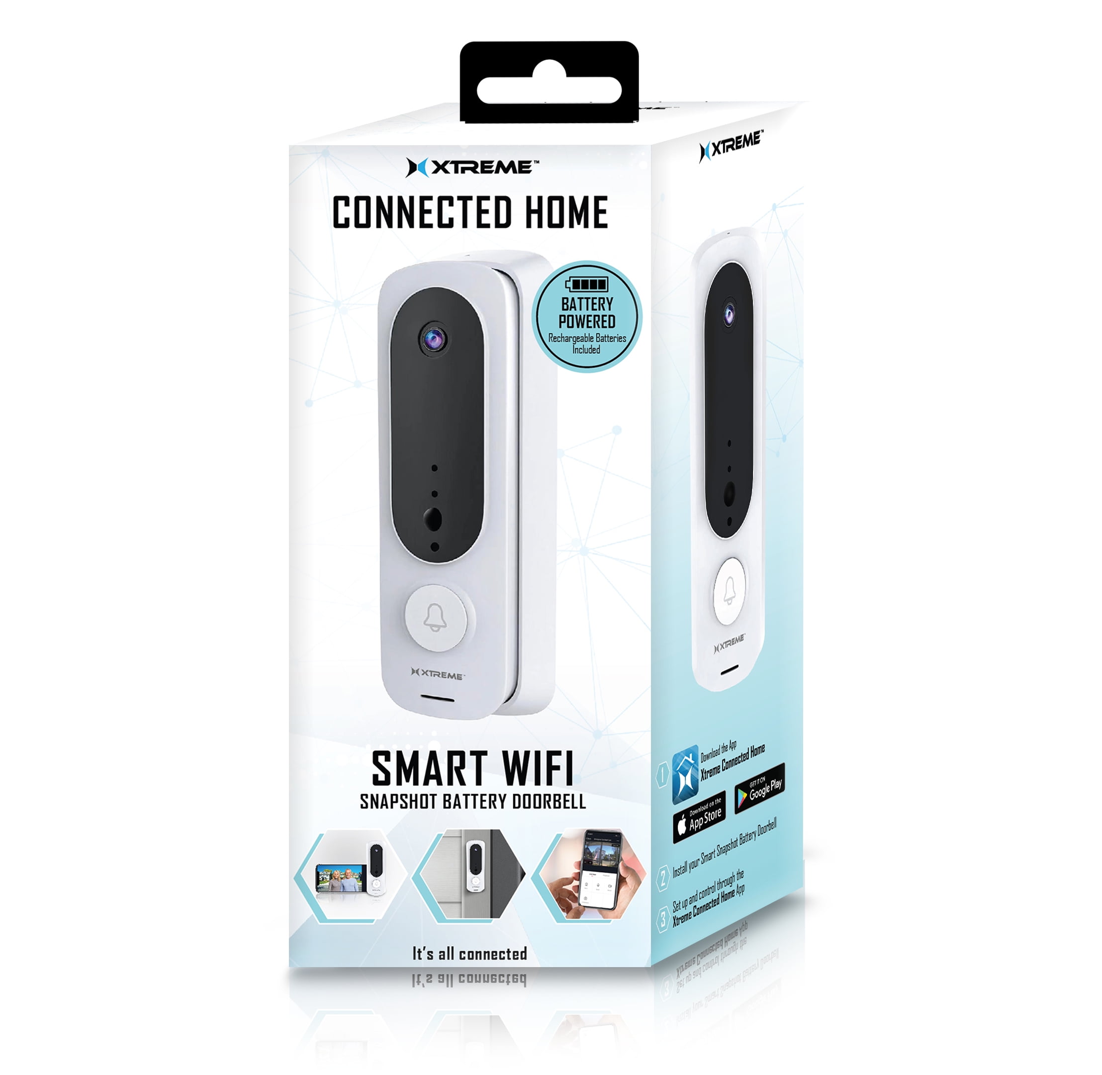 Connected Home Smart Wi-Fi Snapshot Camera Battery Doorbell | Real-Time ...