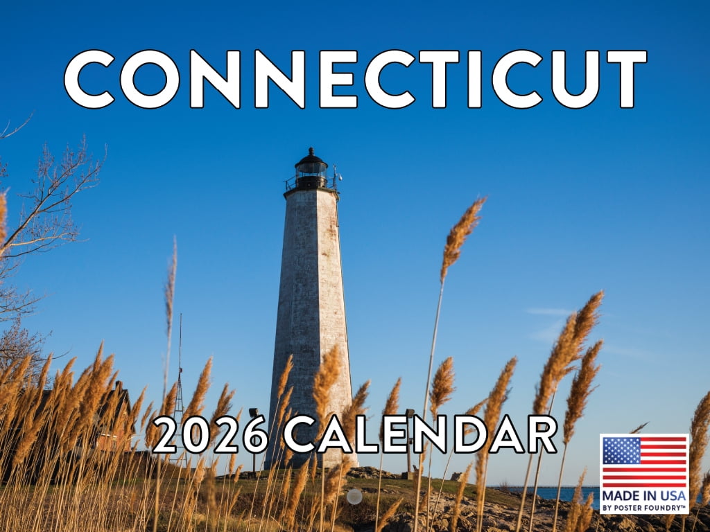 Connecticut Calendar 2026 Monthly Wall Calender 12 Month | American ...
