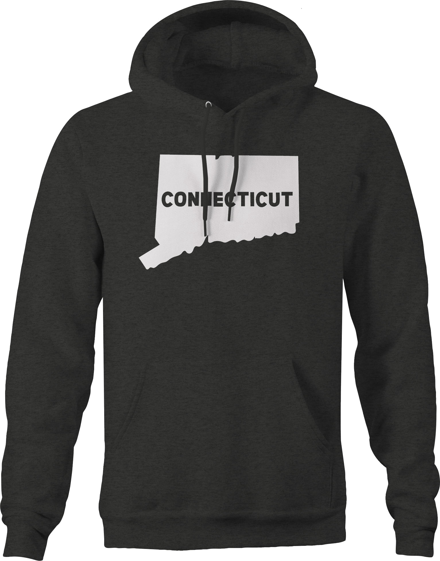 Connecticut Cute State Hoodies for Men Large Dark Gray - Walmart.com