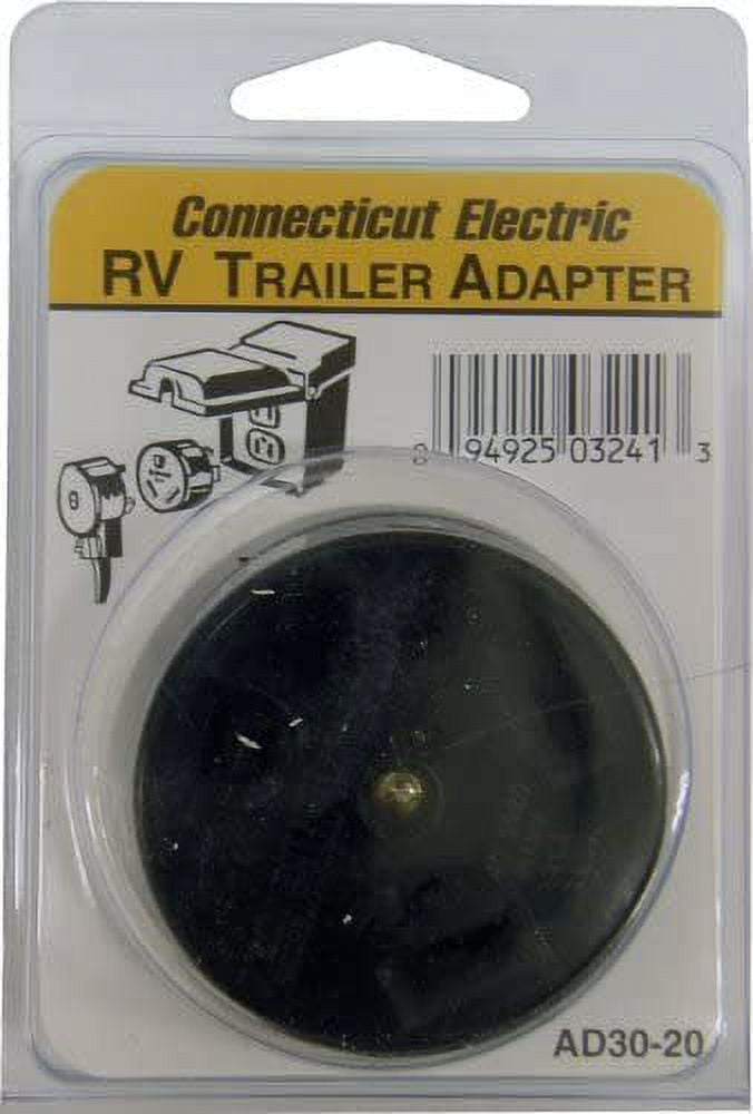 Connecticut Electric CESMAD3020 RV Outlet Adapter, 30-Amps/120-Volt to ...