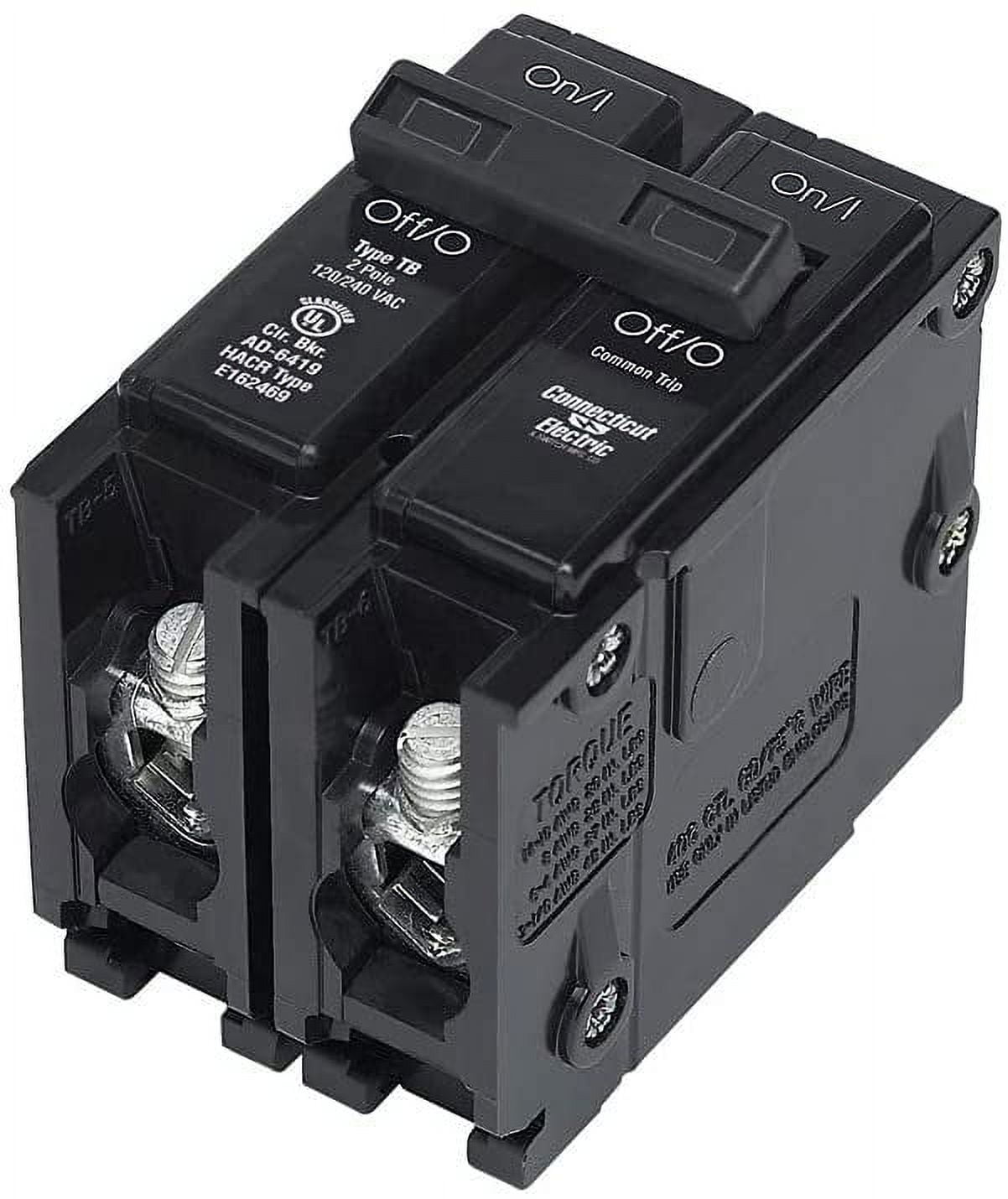 Connecticut Electric Circuit Breaker QP Double Pole - 20 Amps - 2 Poles ...