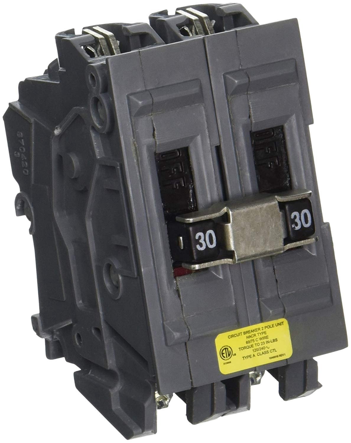 Connecticut Electric Circuit Breaker UBIA Standard 2-Pole - 30 Amps ...