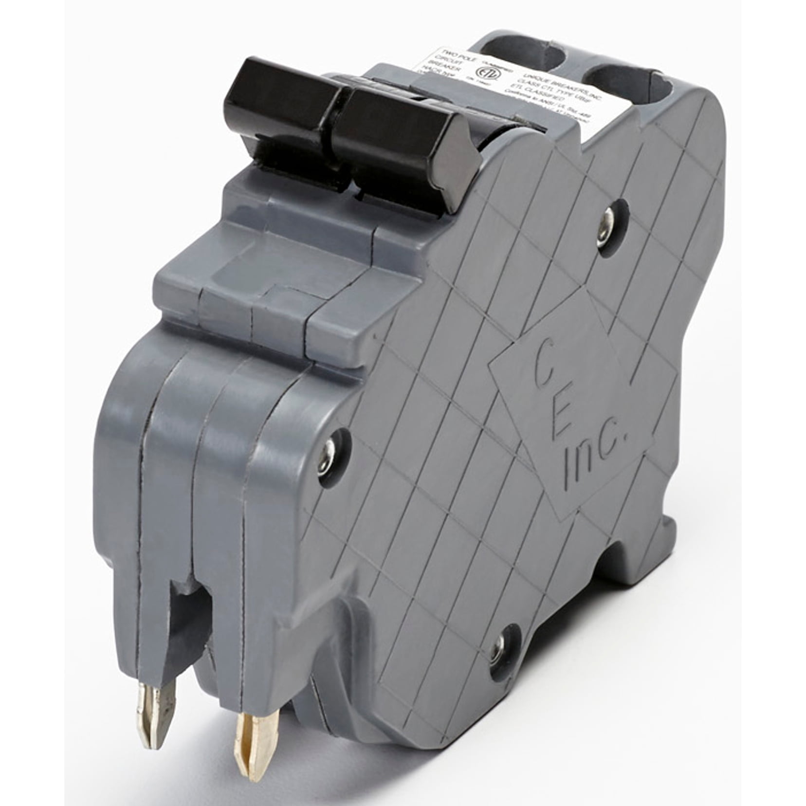Connecticut Electric 50 Amp Double Pole Thin Circuit Breaker, Federal ...