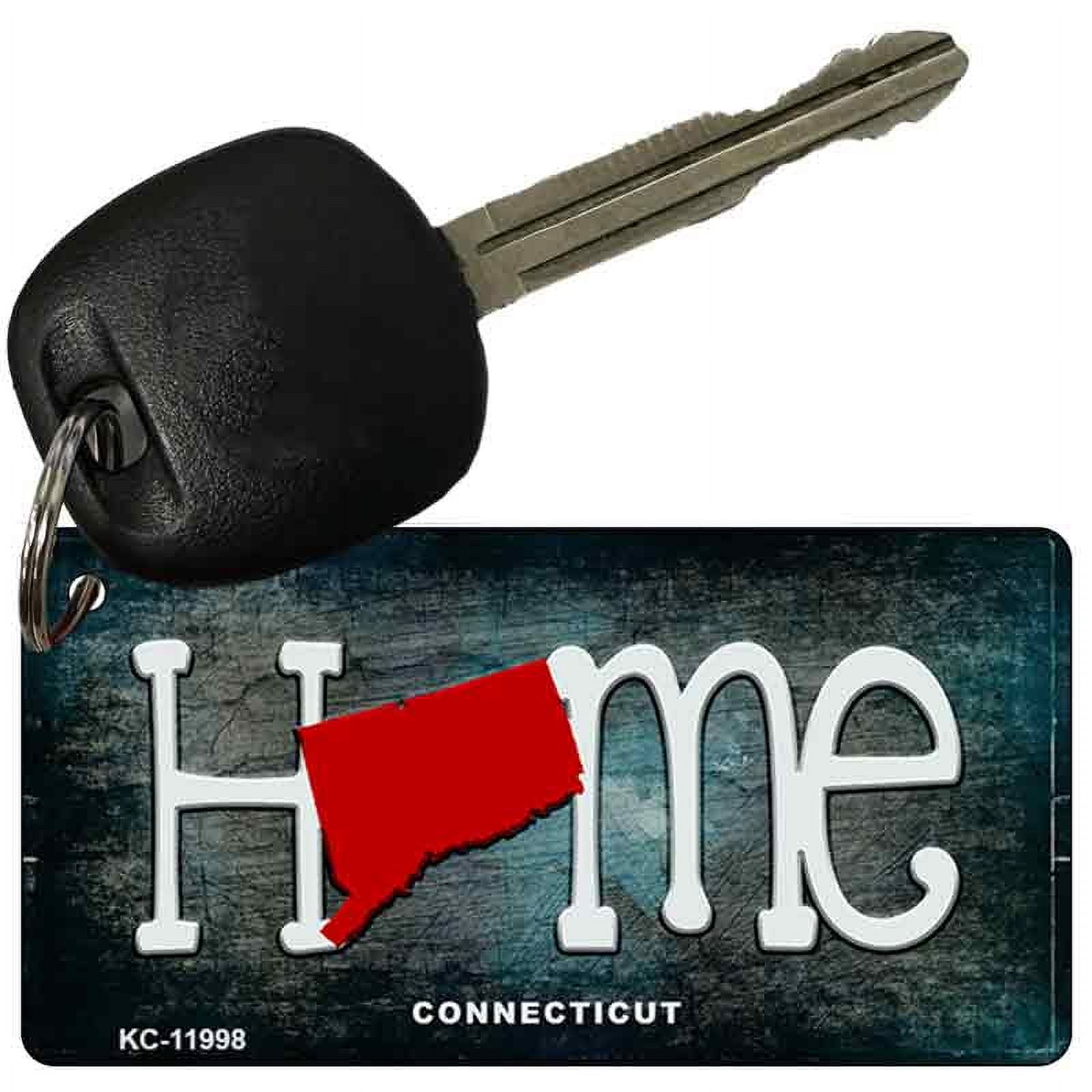 Connecticut Home State Outline Novelty Key Chain KC-11998 3" x 1.5" Key ...