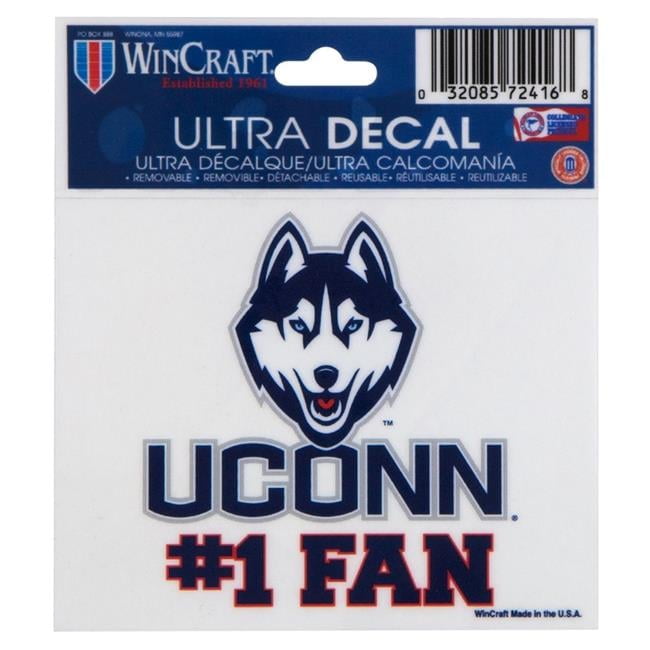 Connecticut Huskies Perfect Cut Decal - 8 x 8 in. - Walmart.com