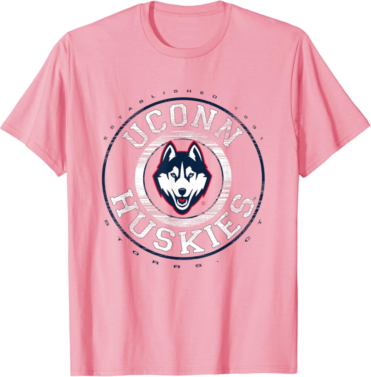 Connecticut Huskies Showtime Pink Officially Licensed T-Shirt - Walmart.com