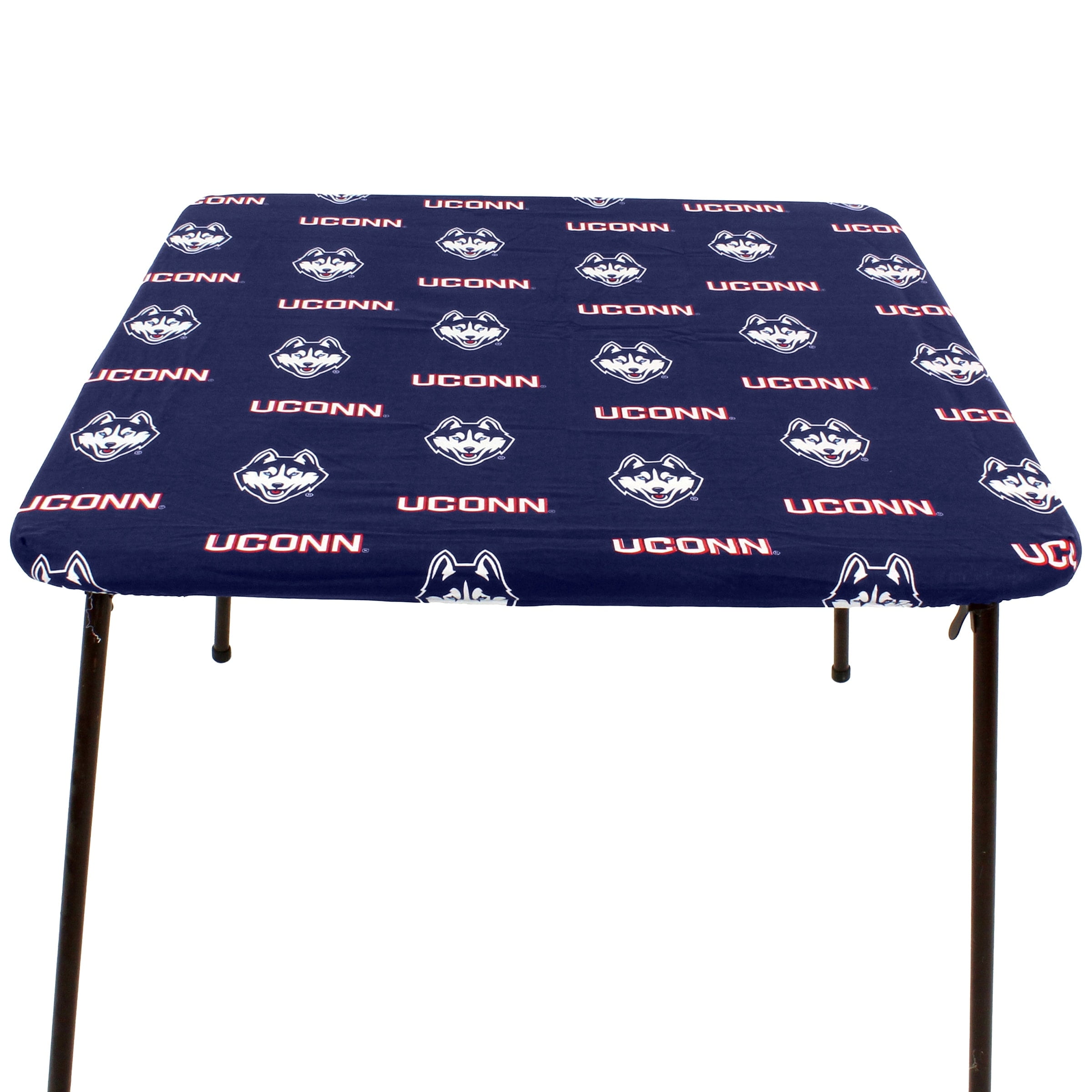 Connecticut Huskies Tailgate Fitted Tablecloth, 33" x 33", Card Table ...