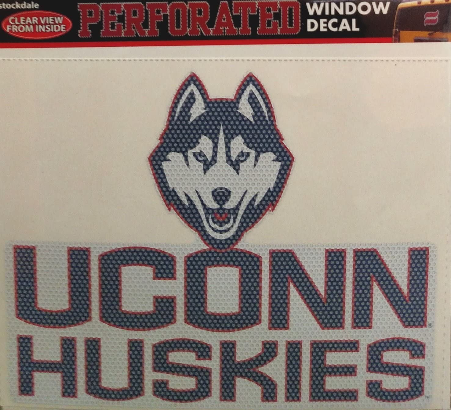 University of Connecticut Huskies UCONN 8 Inch Preforated Window Film ...