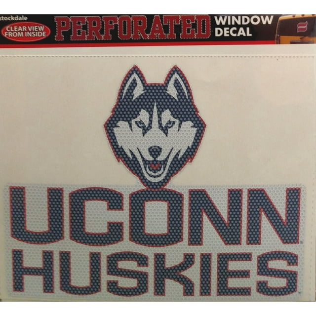 Connecticut Huskies UCONN SD Medium 8" Perforated Auto Window Film ...