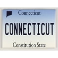 Connecticut License Plate Fridge Collector's Souvenir Magnet 2.5" X 3.5 ...