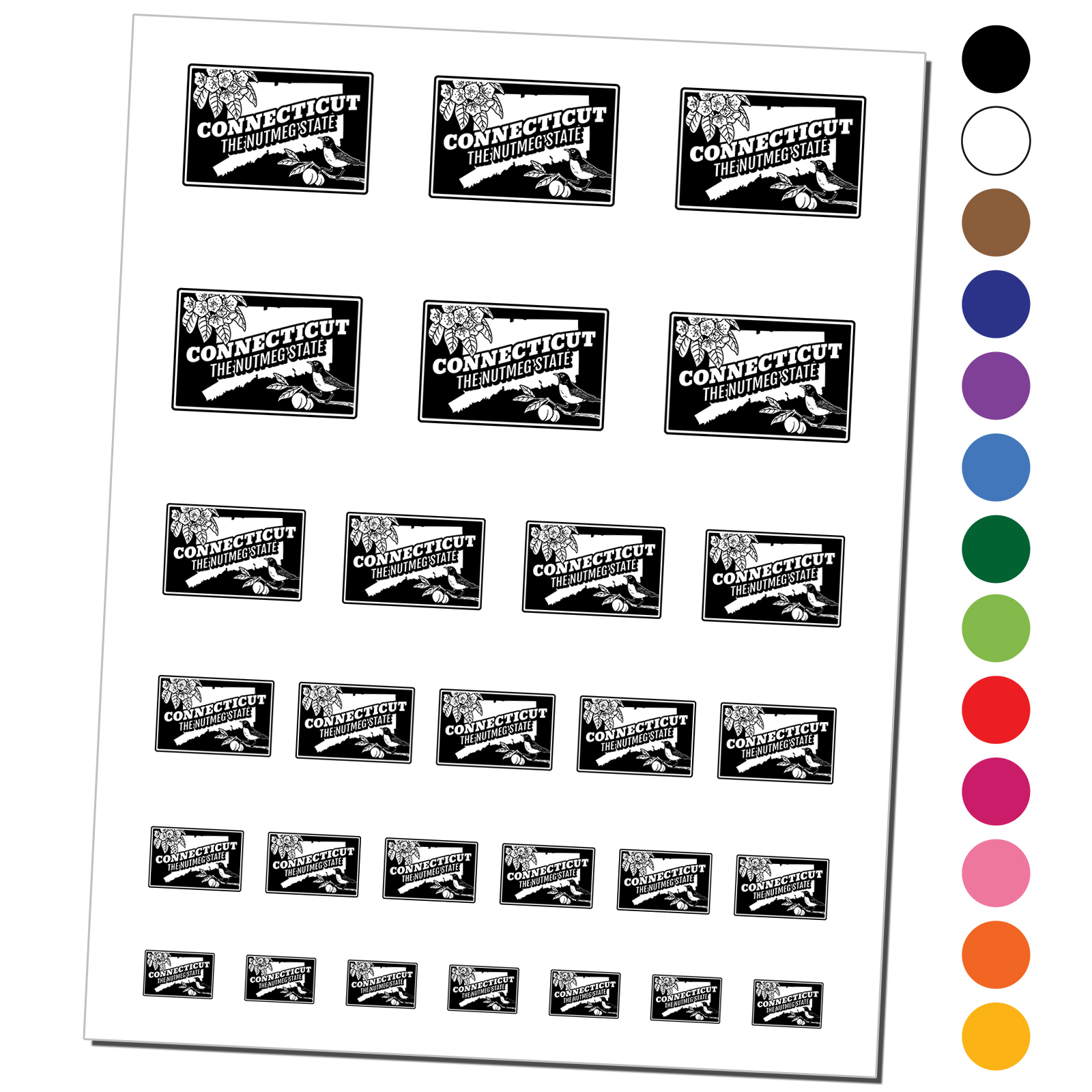 Connecticut Nutmeg Mountain Laurel Robin United States Water Resistant ...