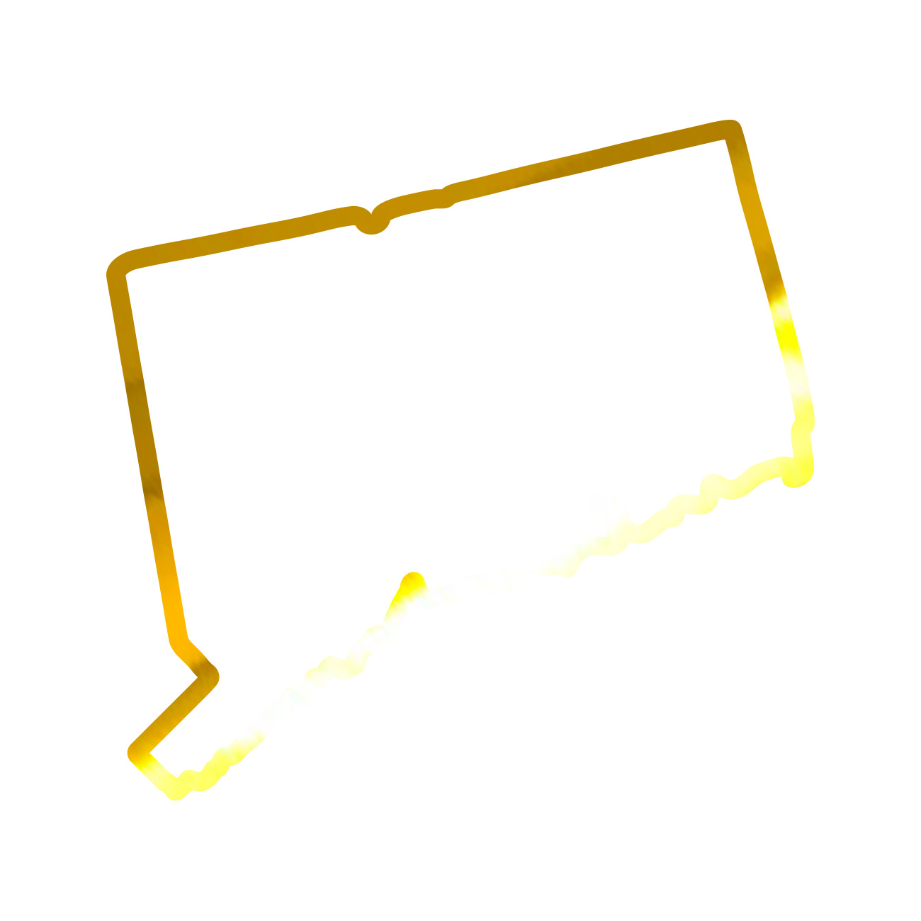 Connecticut Outline Sticker Decal Die Cut - Self Adhesive Vinyl ...