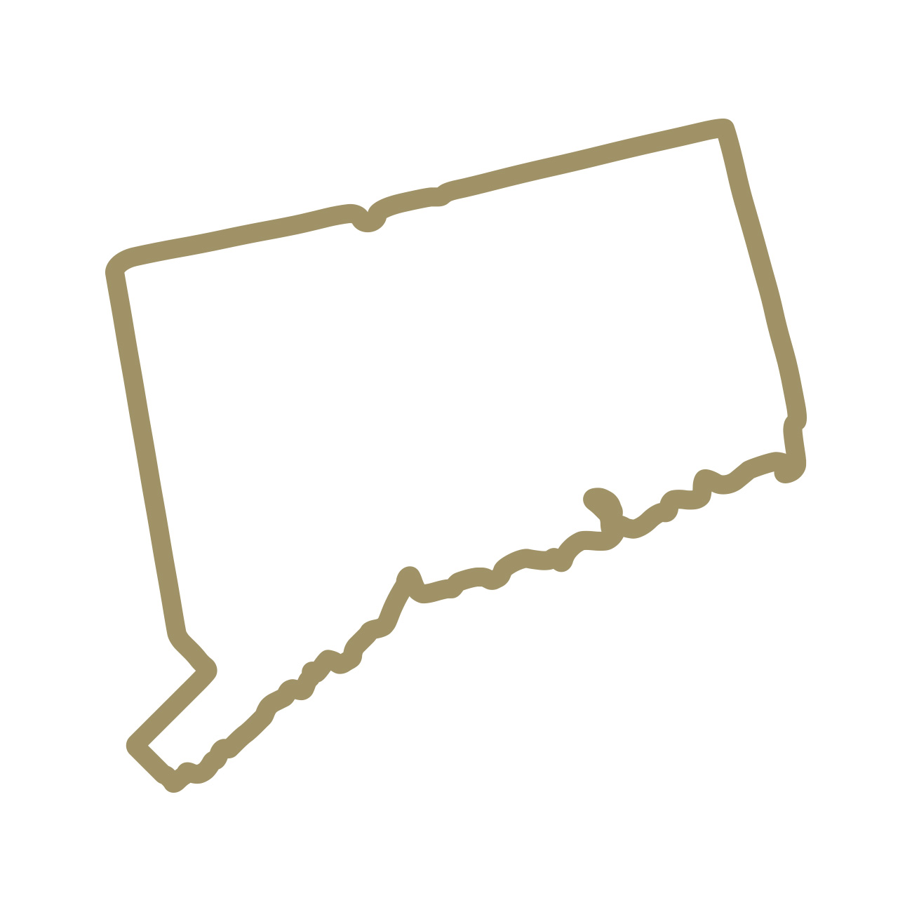 Connecticut Outline Sticker Decal Die Cut - Self Adhesive Vinyl ...