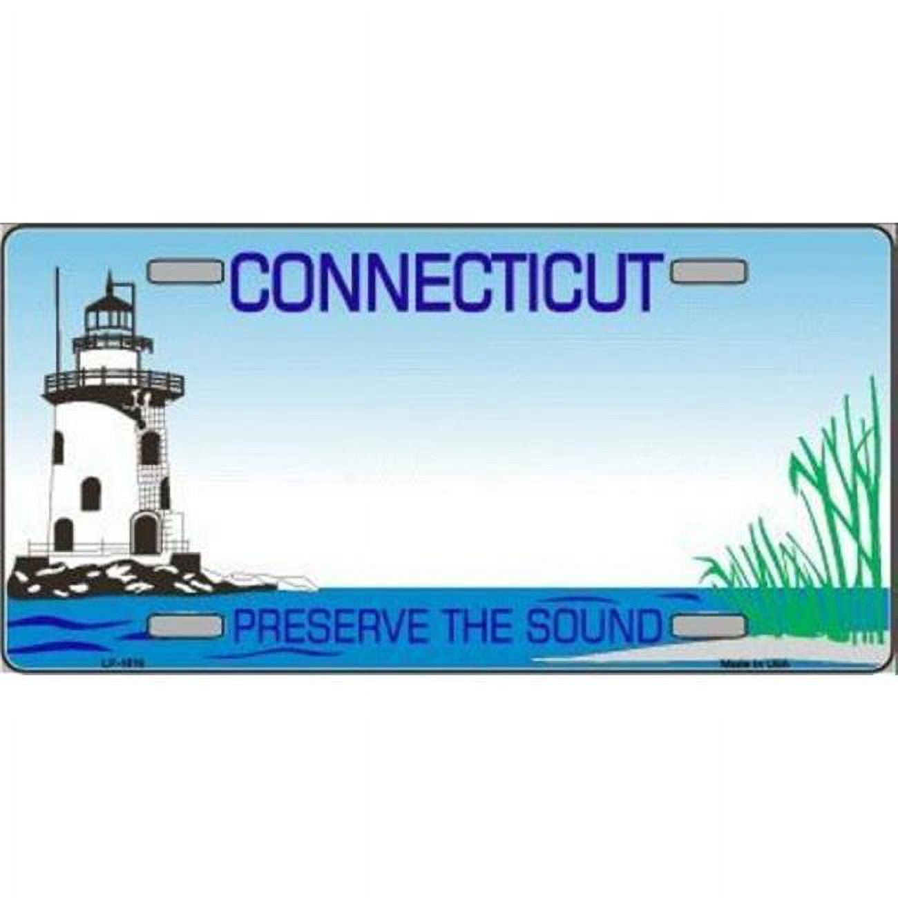 Connecticut State Background Blank Metal License Plate - Walmart.com