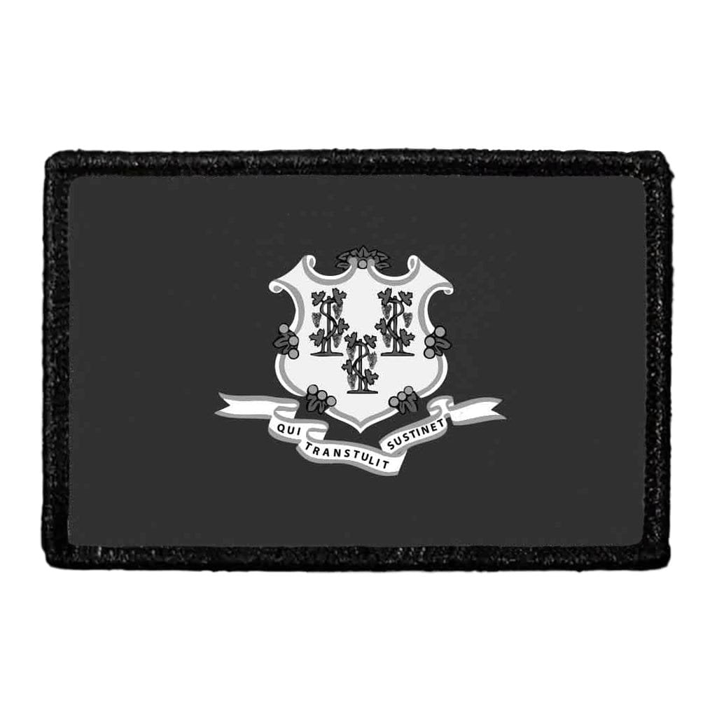 Connecticut State Flag - Black and White - Removable Patch - Walmart.com