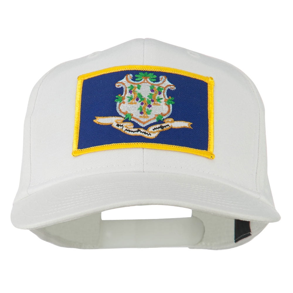 Connecticut State High Profile Patch Cap - White OSFM - Walmart.com