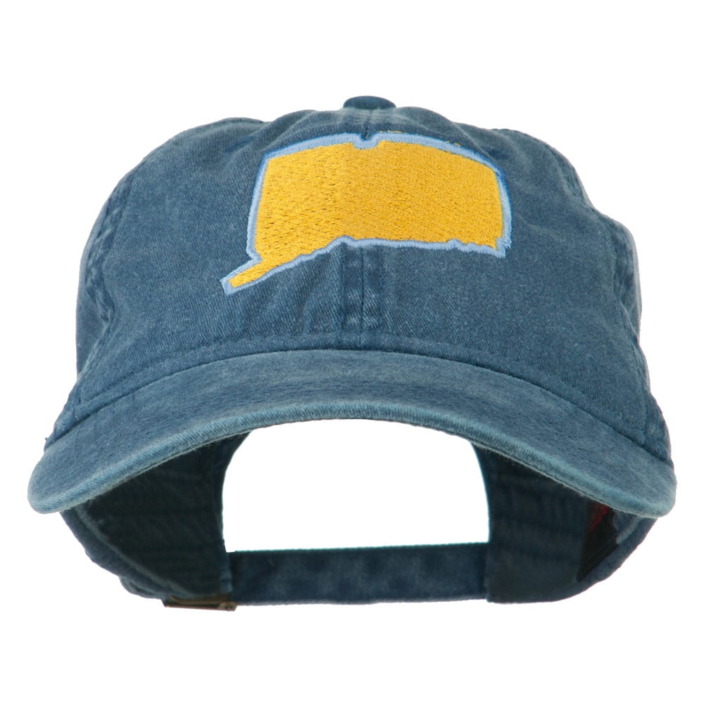 Connecticut State Map Embroidered Washed Cap - Navy OSFM - Walmart.com
