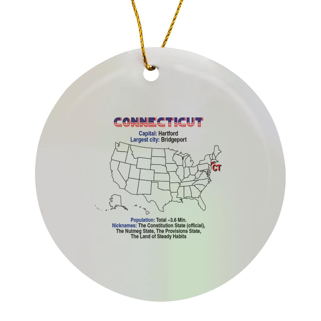 3drose, Connecticut State of the Usa, American Map, Facts, Delightful ...