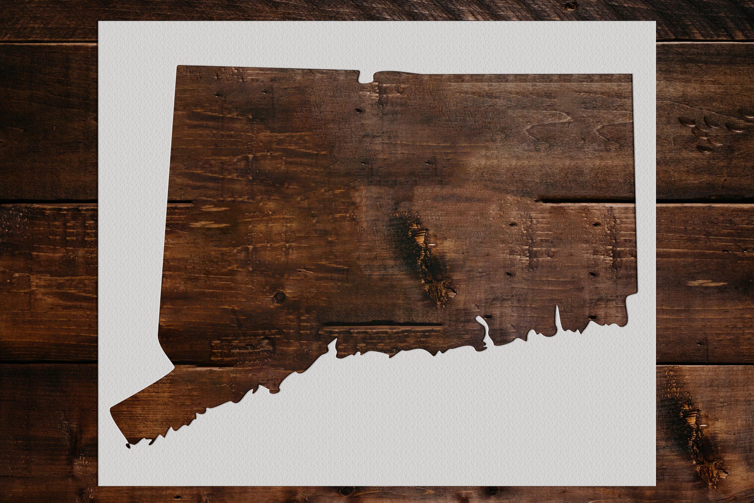 Connecticut State Stencil- Art and Wall Stencil (51"x90") - Walmart.com