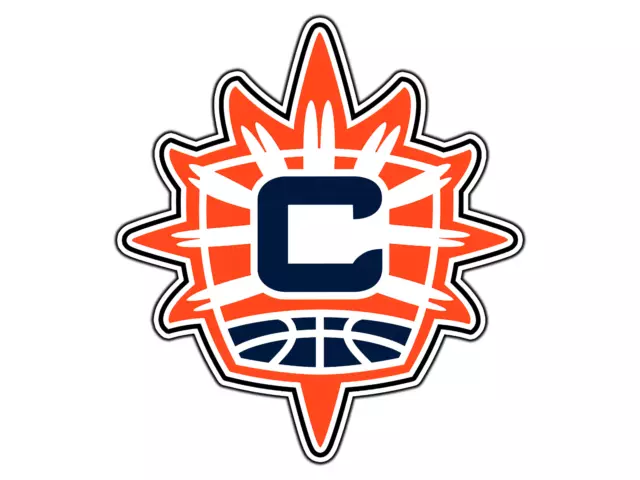 Connecticut Sun Logo Wbasketball Waterproof Sticker Phone Decal Water ...