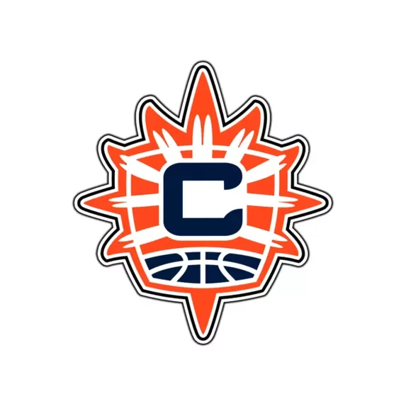 Connecticut Sun Logo Wbasketball Waterproof Sticker Phone Decal Water ...