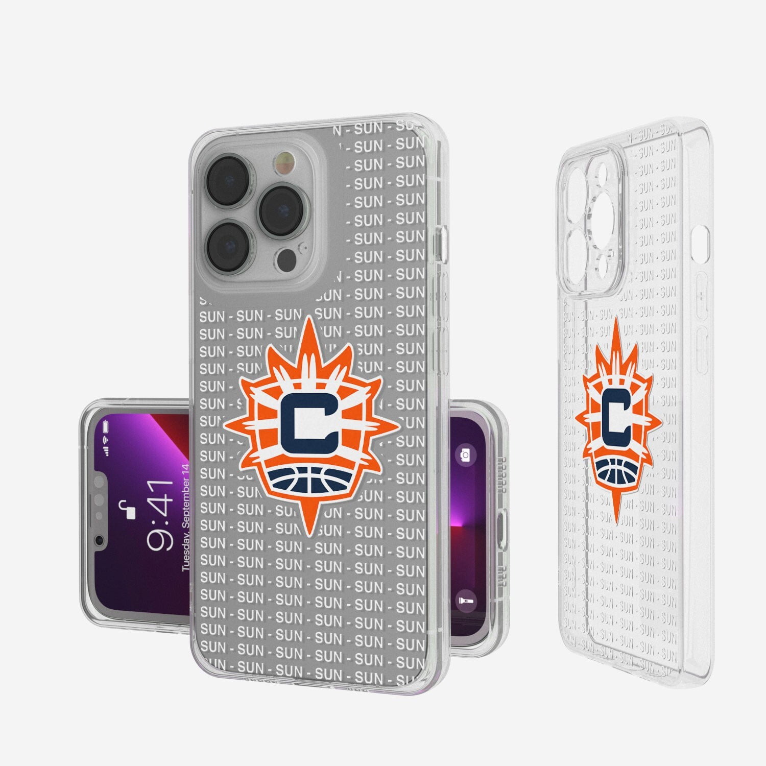 Connecticut Sun iPhone Clear Text Backdrop Design Case - Walmart.com