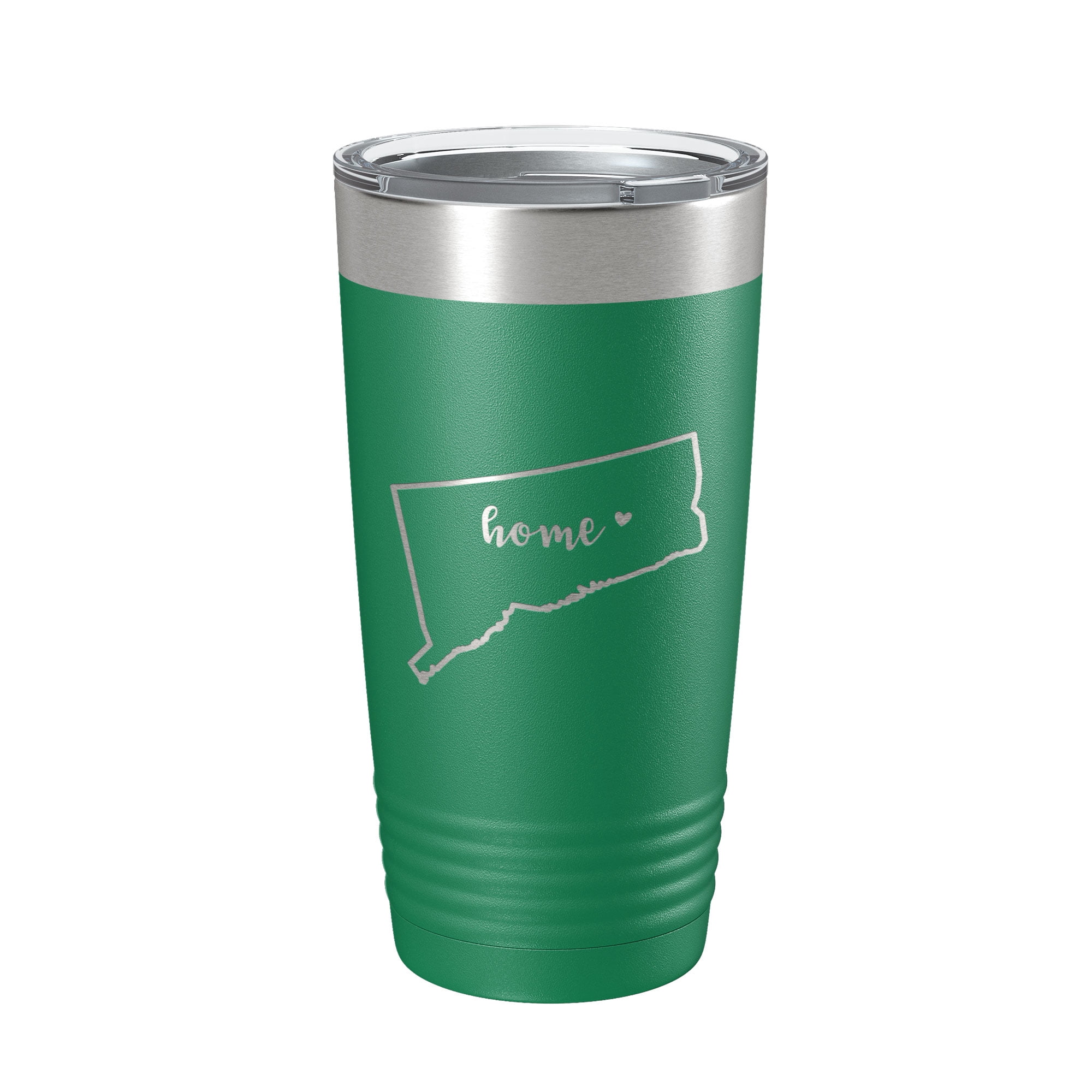 Connecticut Tumbler Home State Travel Mug Insulated Laser Engraved Map ...